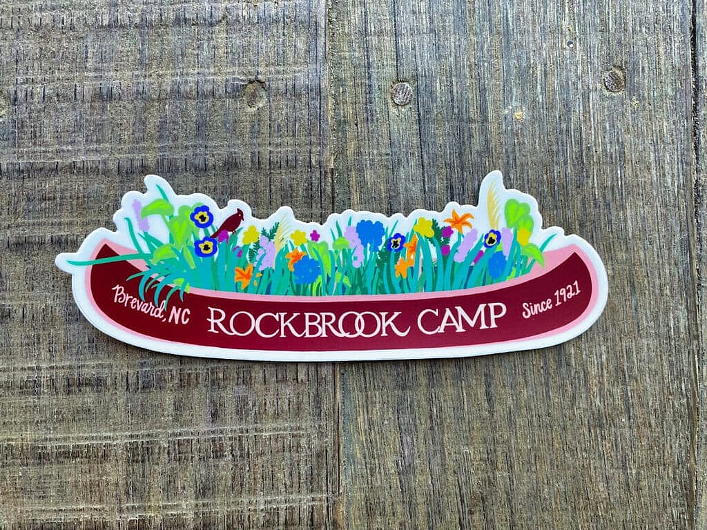 Rockbrook Canoe Sticker | Rockbrook Summer Camp