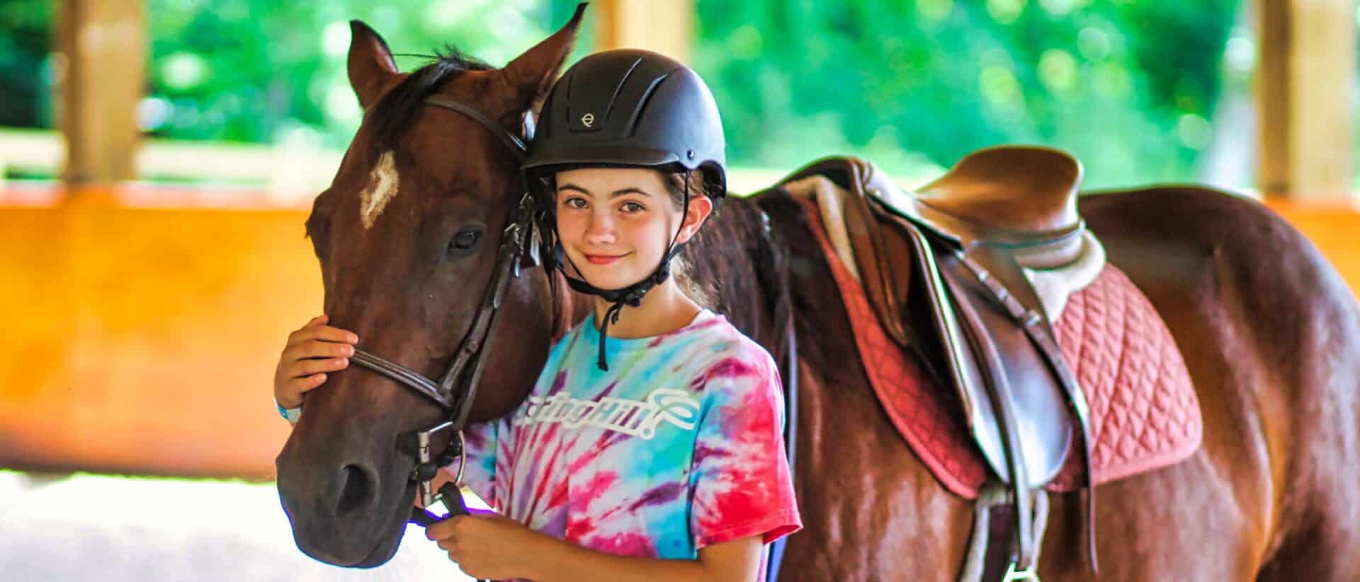 Horseback Riding Activity | Girls Summer Horse Camps | Rockbrook Camp