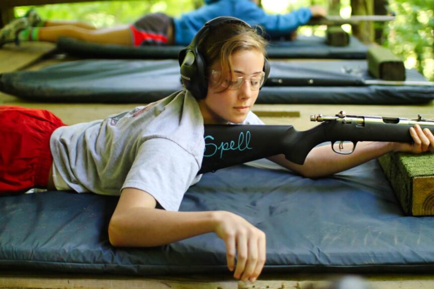Camp Riflery Activity | Rifle Range Shooting | Rockbrook Camp