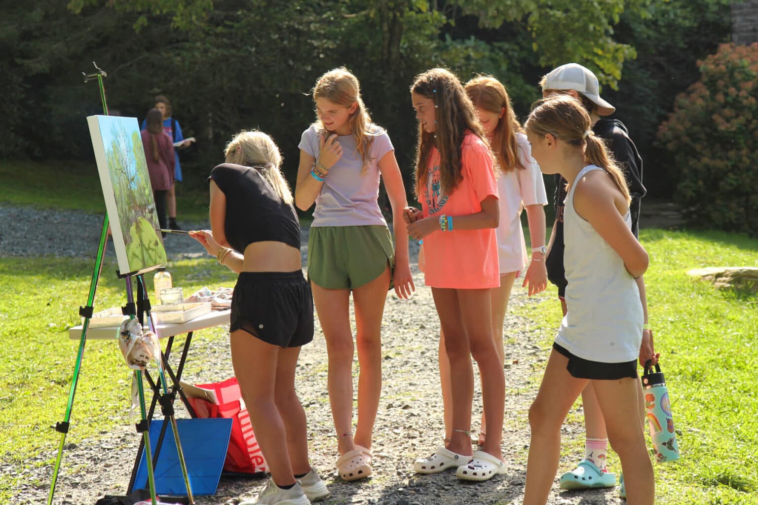 Painting in Action | Rockbrook Camp for Girls